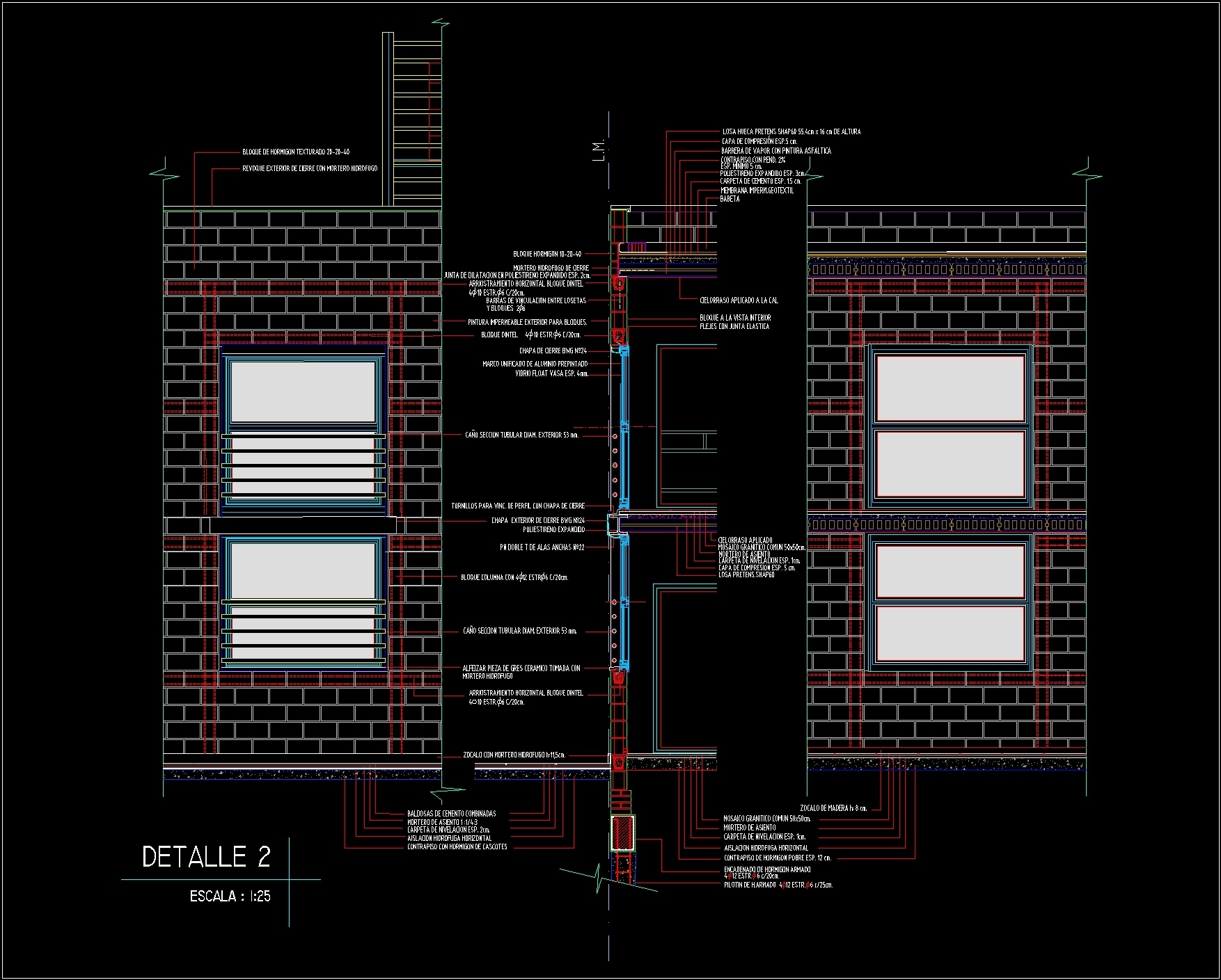 Concrete Wall Section Dwg