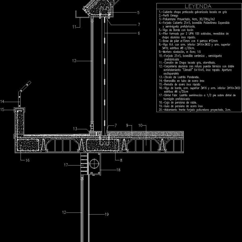 Section In Balcony DWG Section for AutoCAD • Designs CAD