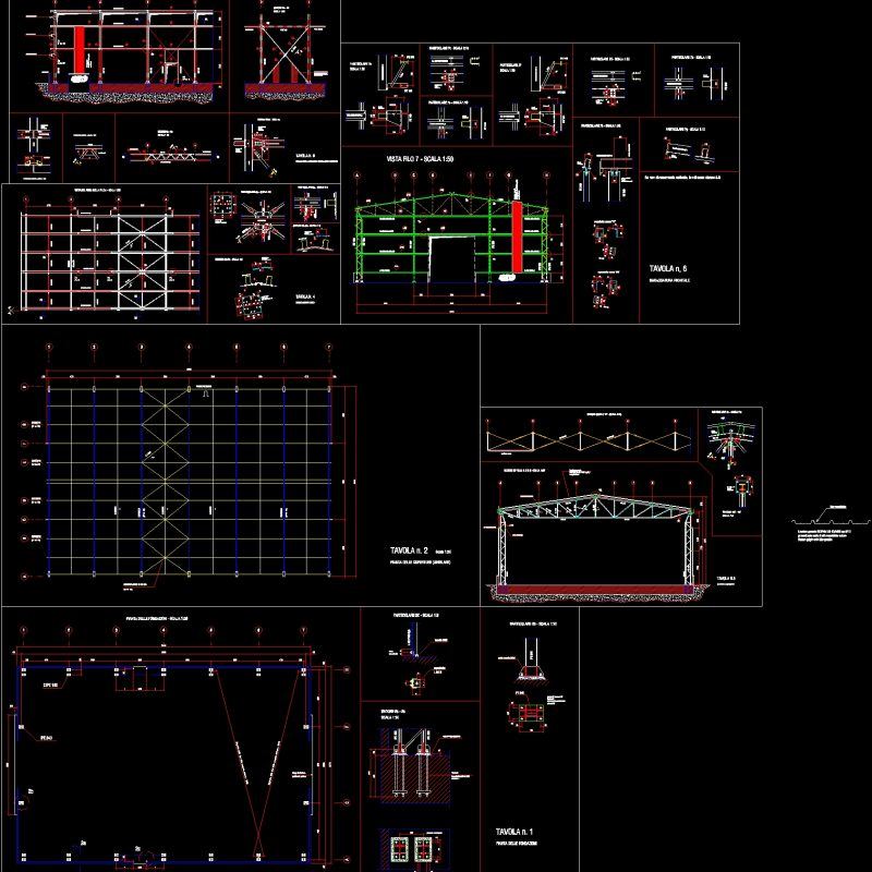 Shed With Metallic Structure DWG Block for AutoCAD • Designs CAD