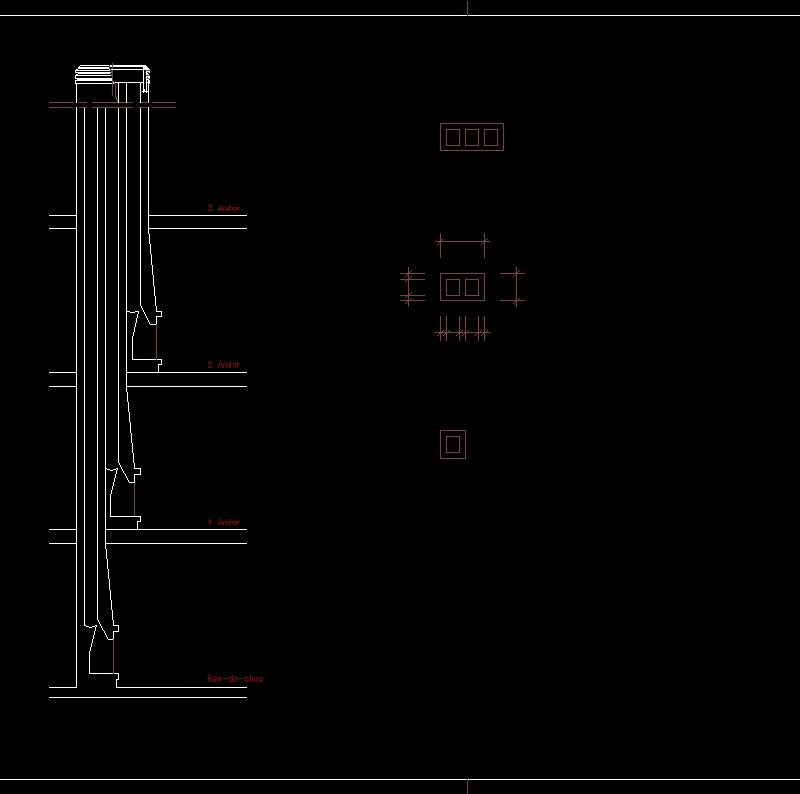 Smoke Conduit In Multiple Stoves DWG Section for AutoCAD • Designs CAD