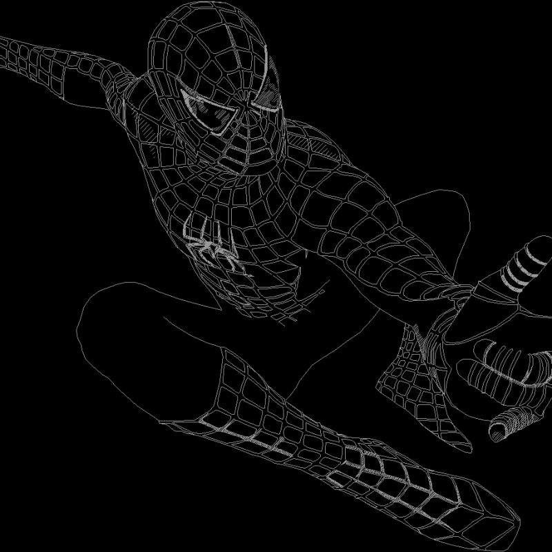 Spider Man DWG Block for AutoCAD | DesignsCAD