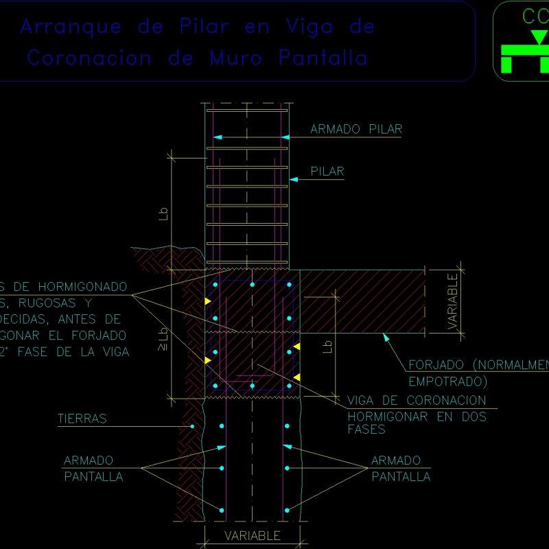 Start Up Of Pilar DWG Detail for AutoCAD • Designs CAD