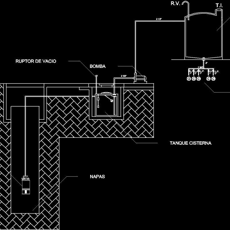 Submersible Pump - Tank Tr DWG Detail for AutoCAD • Designs CAD