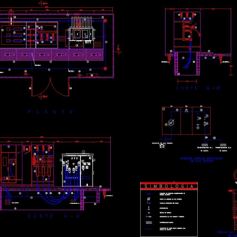 Substation DWG Block for AutoCAD • Designs CAD