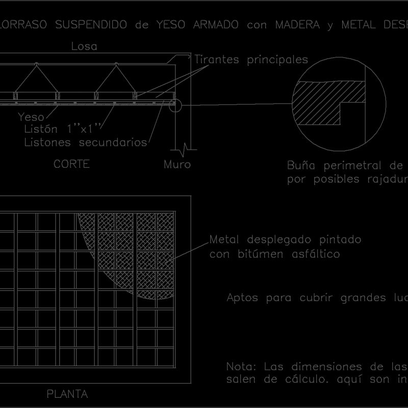 Suspended Ceiling DWG Block for AutoCAD • Designs CAD