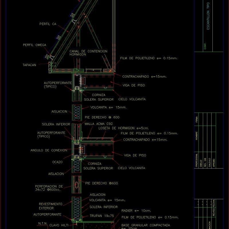 Template DWG Section for AutoCAD • Designs CAD