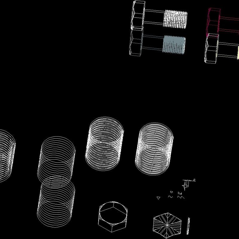 Threads 3D DWG Model for AutoCAD • Designs CAD