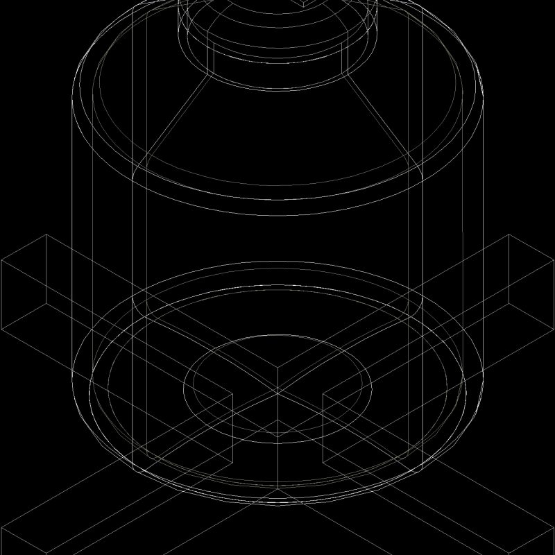 Tinaco 3D DWG Model for AutoCAD • Designs CAD