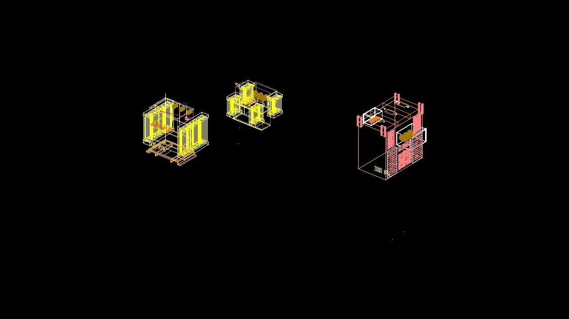 Transformer Type Substation 2000 Kva - 3D DWG Model for AutoCAD ...