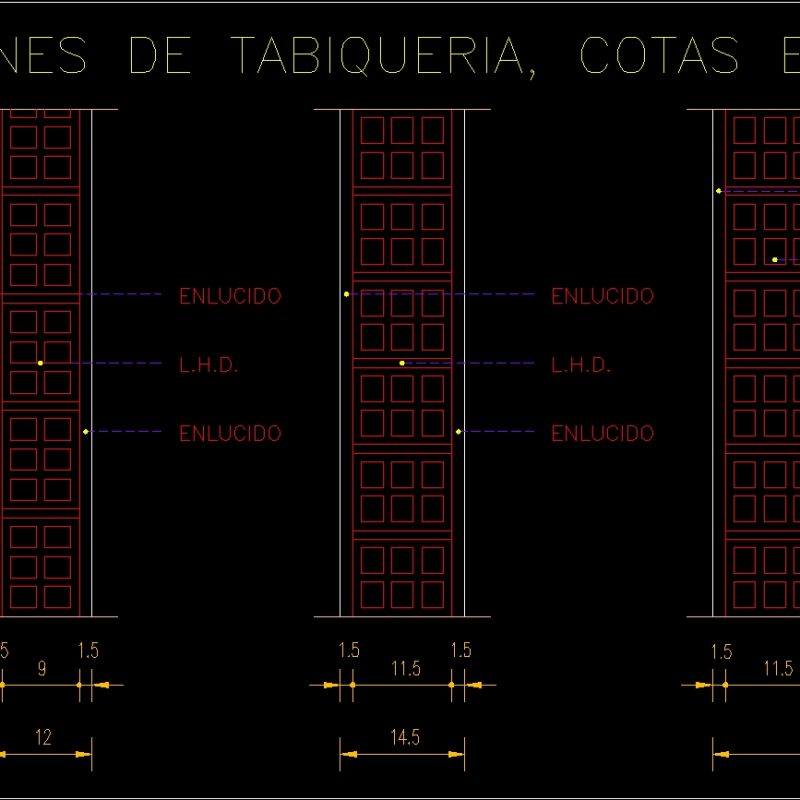 Types Of Partitions DWG Section for AutoCAD • Designs CAD