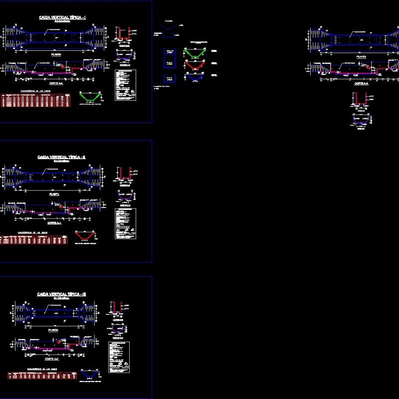 Typical Vertical Drop DWG Detail for AutoCAD • Designs CAD
