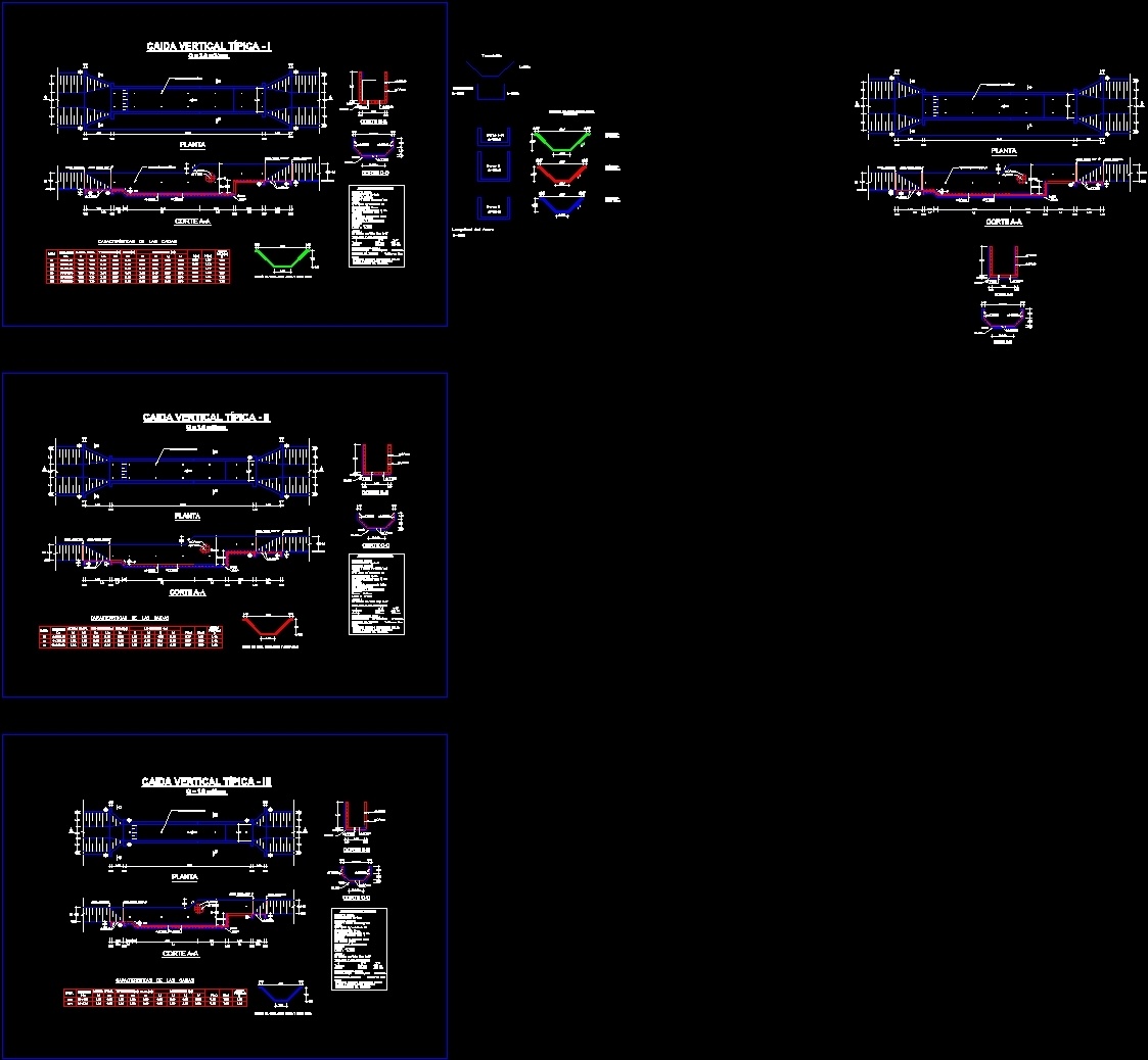 Typical Vertical Drop DWG Detail for AutoCAD • DesignsCAD