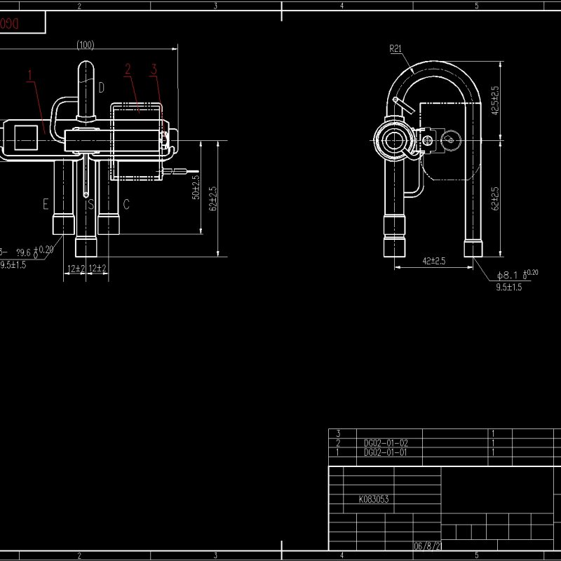 Valve Of 4 Way DWG Block for AutoCAD • Designs CAD