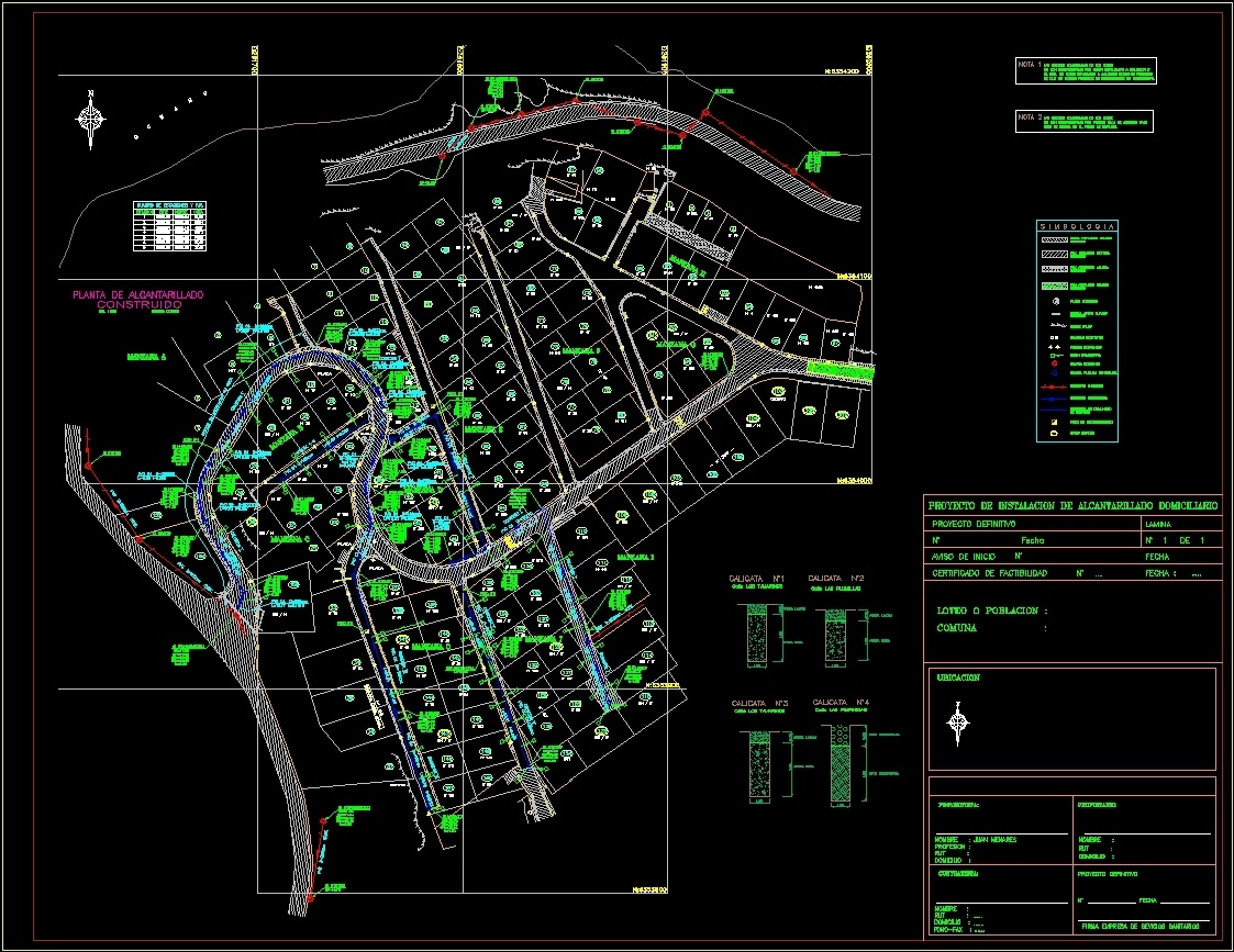 Water And Sewer Facilities Condominium DWG Detail for AutoCAD • Designs CAD