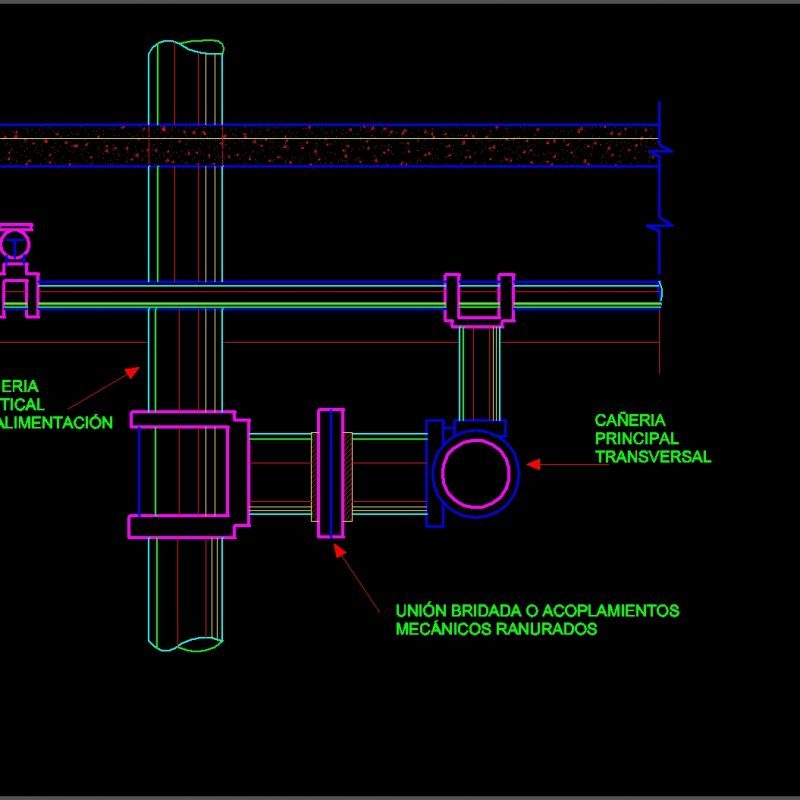 Water Fire Sprinklers DWG Block for AutoCAD • Designs CAD