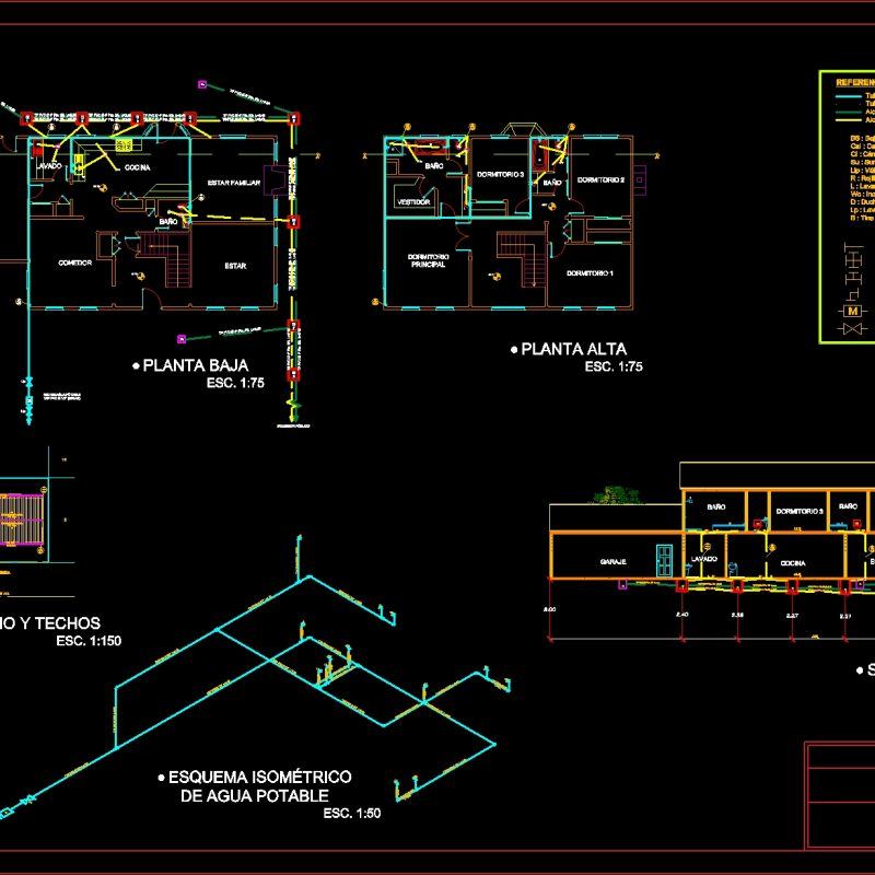 Water In Housing DWG Block for AutoCAD • Designs CAD
