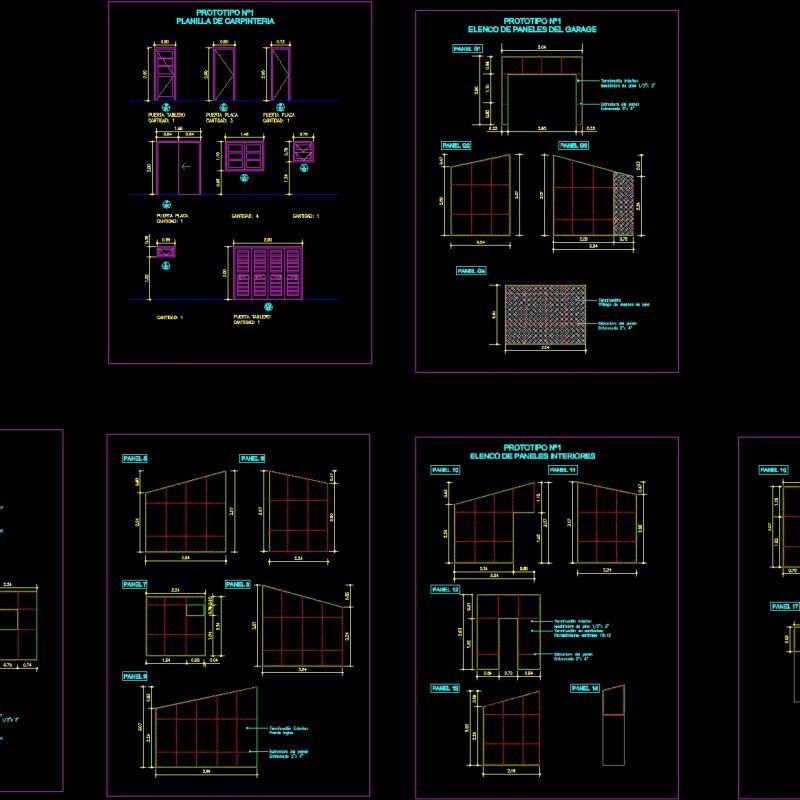 Wooden Panels DWG Detail for AutoCAD • Designs CAD