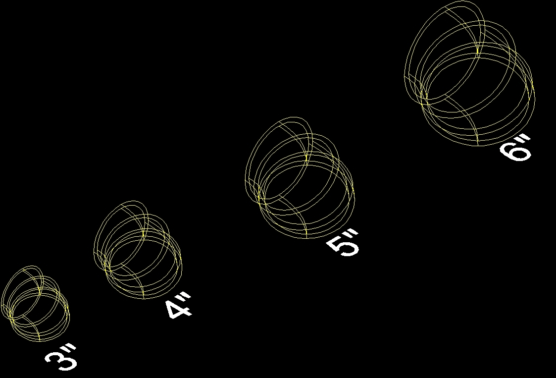 45 Degrees Elbows Carbon Steel 3D DWG Model for AutoCAD • Designs CAD