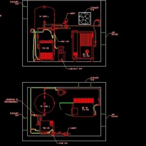 Air Compressor Room DWG Block for AutoCAD | Designs CAD