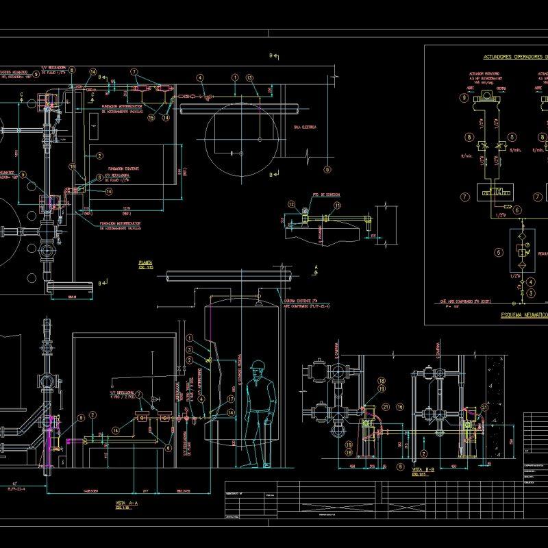 Air Supply Valve Actuator Command DWG Block for AutoCAD • Designs CAD