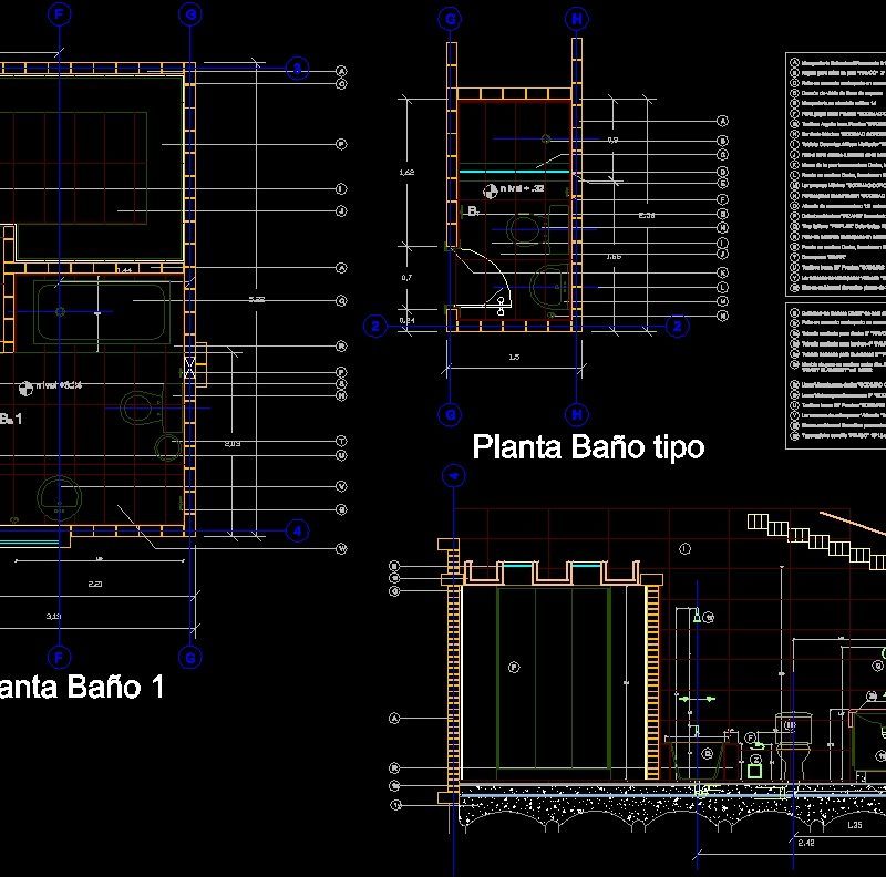 Bath Room DWG Section for AutoCAD • Designs CAD