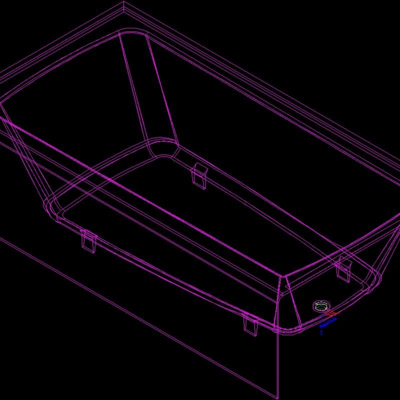 Bathtub 3D DWG Model for AutoCAD • Designs CAD
