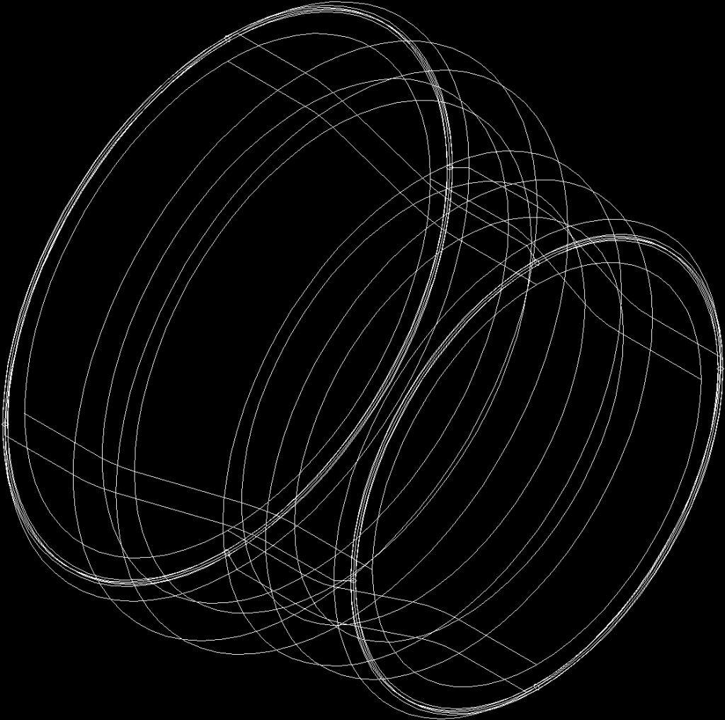 Bend 90 - Concentric Reduction 12x10 DWG Block for AutoCAD • Designs CAD