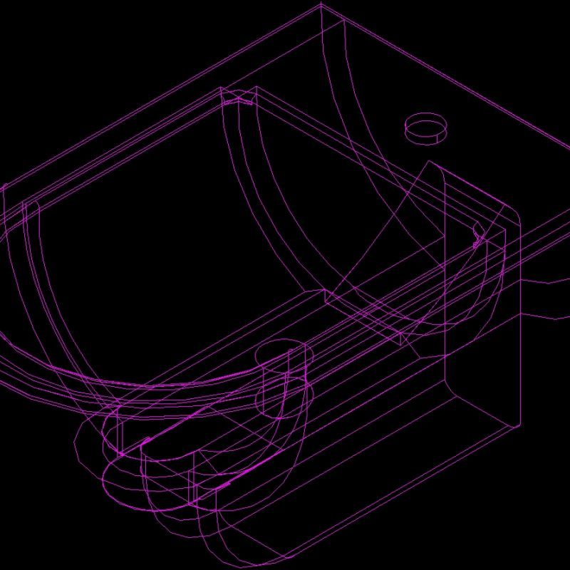 Bidet 3D DWG Model for AutoCAD | DesignsCAD