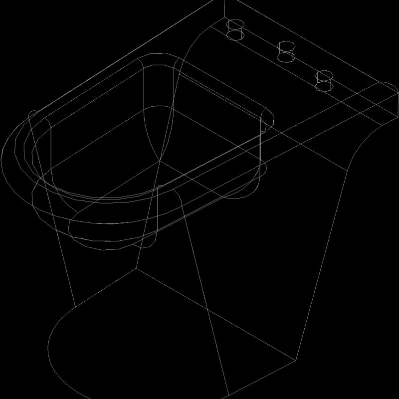 Bidet 3D DWG Model for AutoCAD | Designs CAD