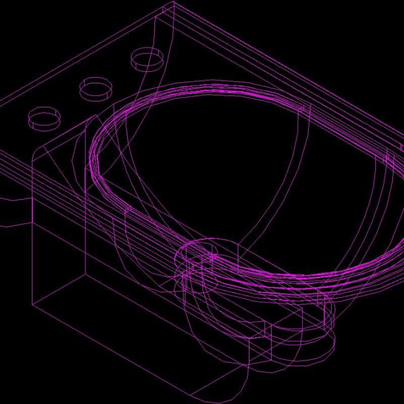 Bidet 3D DWG Model for AutoCAD • Designs CAD