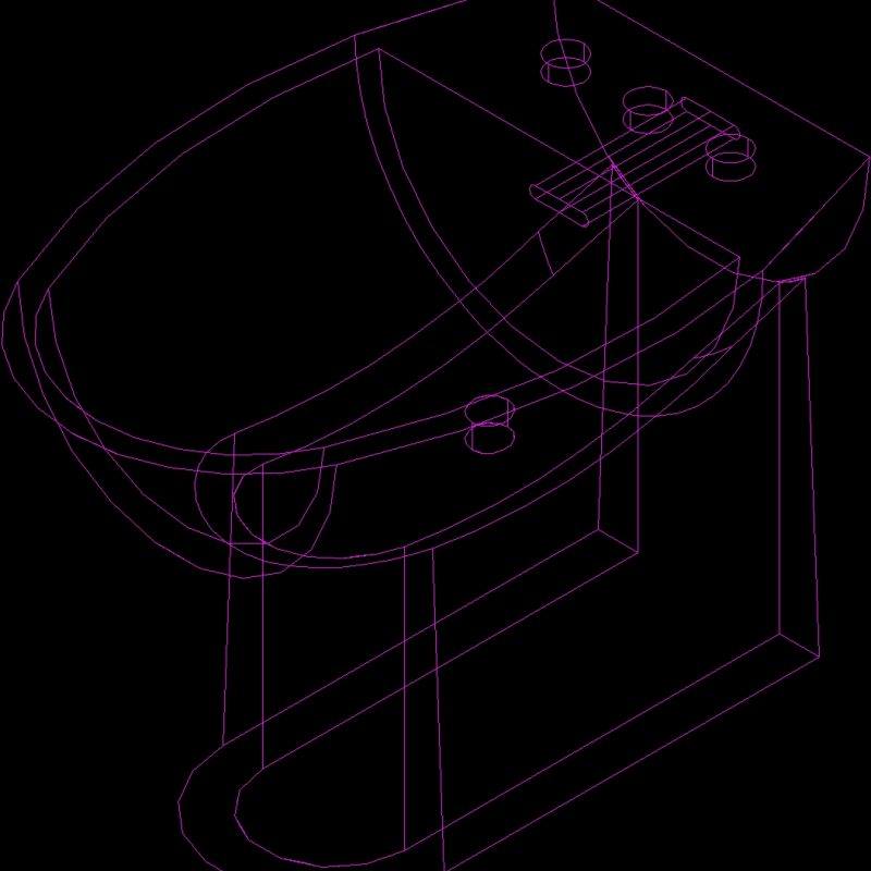 Bidet 3D DWG Model for AutoCAD | DesignsCAD