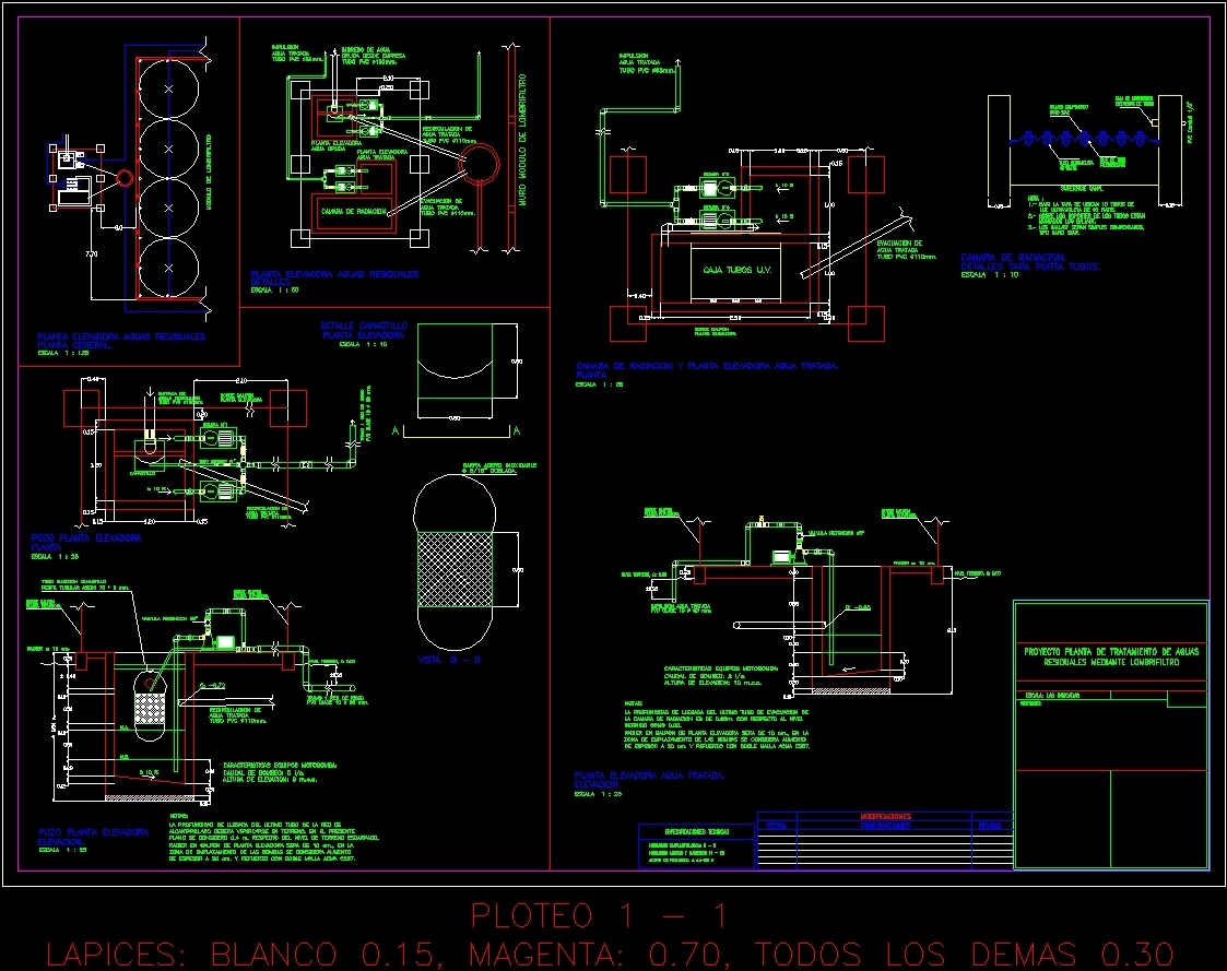 Bio Filter System DWG Elevation for AutoCAD • Designs CAD