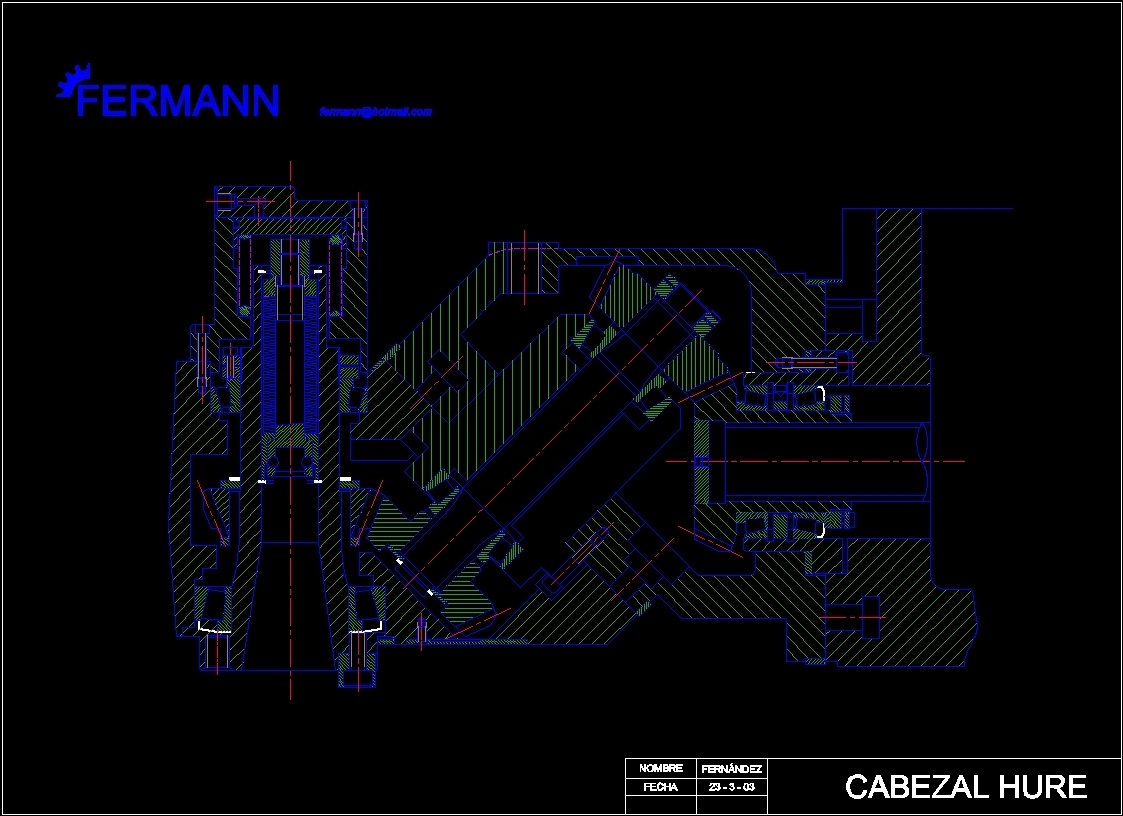 Bolster Of Milling Machine - Type Hure DWG Block for AutoCAD • Designs CAD
