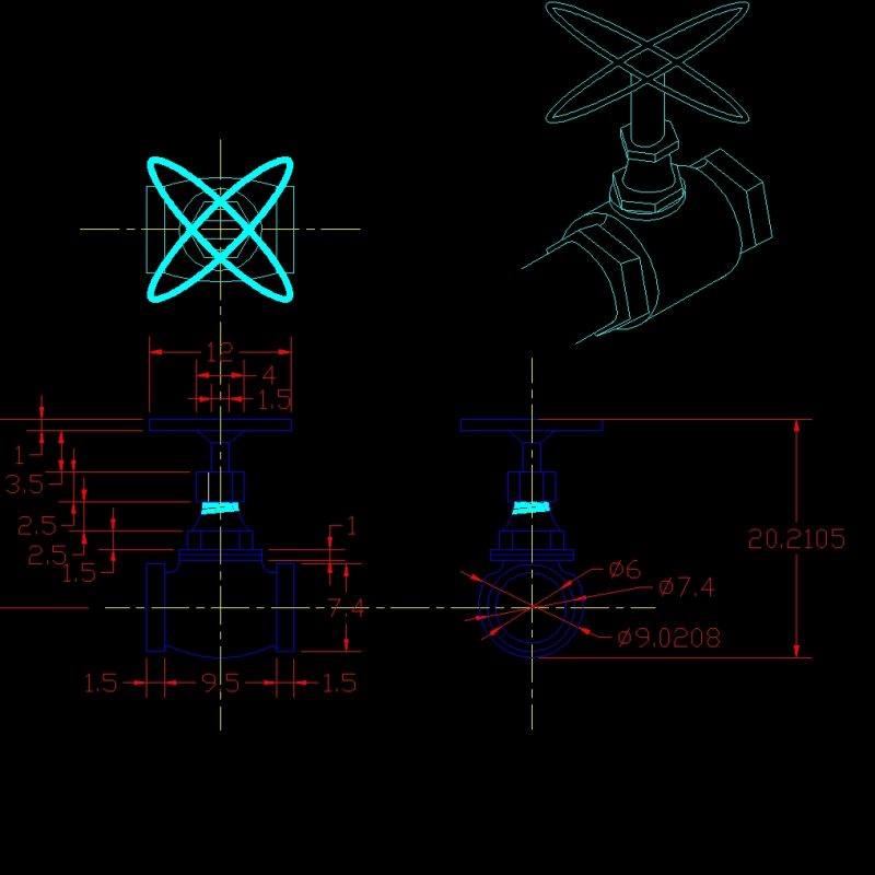 Butterfly Valve DWG Block for AutoCAD • Designs CAD