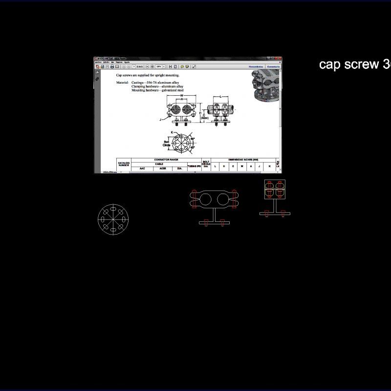 Cap Screw 365 T6 DWG Block for AutoCAD • Designs CAD