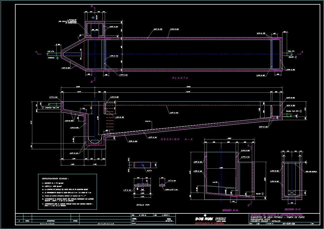Catch Basin For Potable Water DWG Section for AutoCAD • Designs CAD
