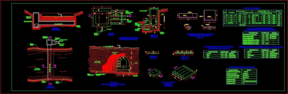 Catchment Water By Filter Gallery DWG Section for AutoCAD | DesignsCAD