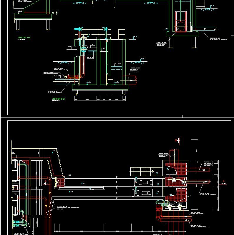 Channel Flow Measurement Parshall DWG Block for AutoCAD • Designs CAD
