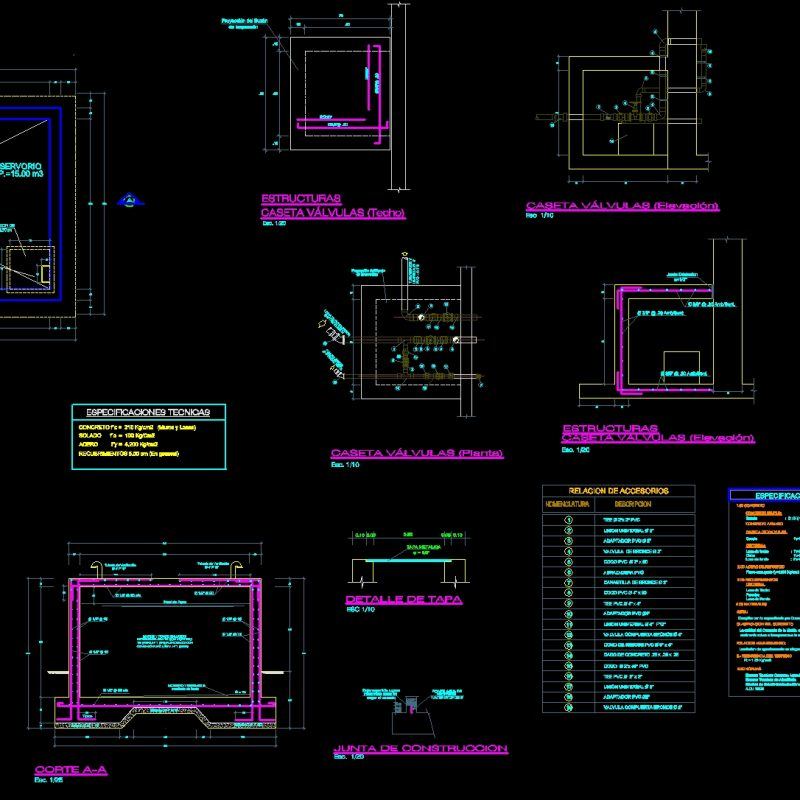 Cistern 15 M3 DWG Section for AutoCAD • Designs CAD