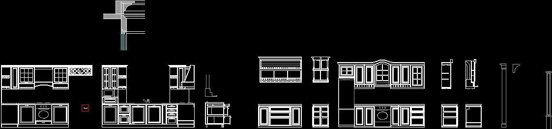 Classic Kitchen DWG Section for AutoCAD • Designs CAD