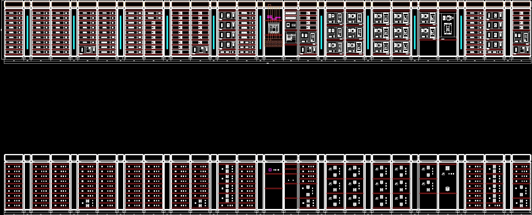 Control Motors Center(Ccm) Of 4000a 3D DWG Elevation for AutoCAD ...