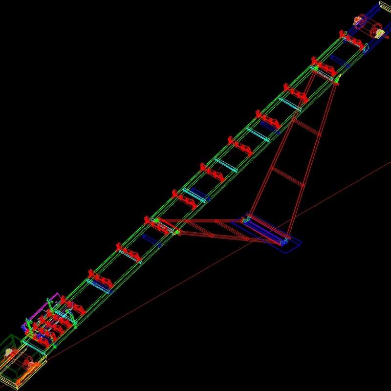 Conveyor Belt 3D DWG Model for AutoCAD • Designs CAD