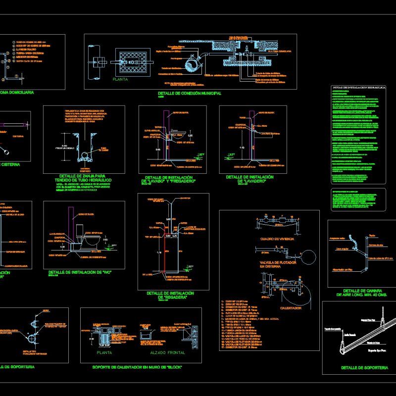 Details Hydraulic Installation DWG Detail for AutoCAD • Designs CAD