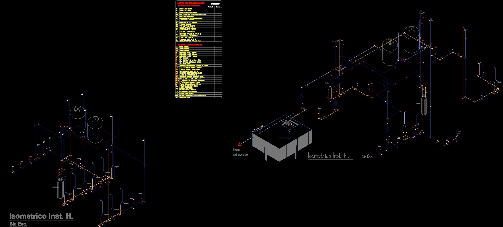 Details Isometrics Of Hydraulic Installations DWG Detail for AutoCAD ...