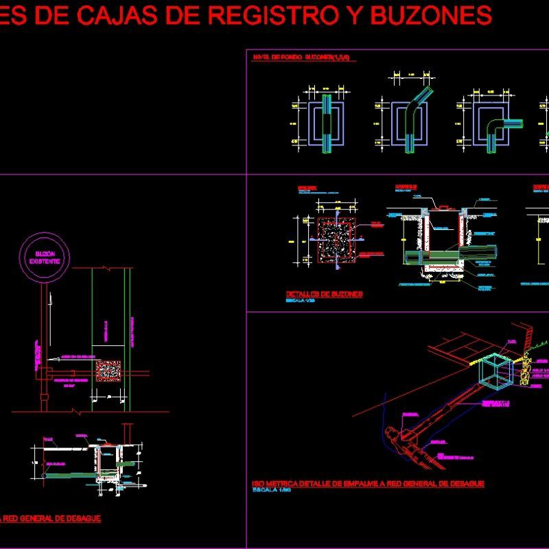 Details Registration Boxes And Mail Boxes DWG Detail for AutoCAD ...