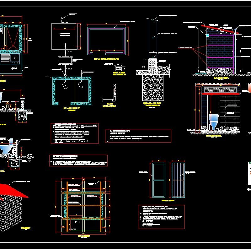 Dry Latrine DWG Section for AutoCAD • Designs CAD
