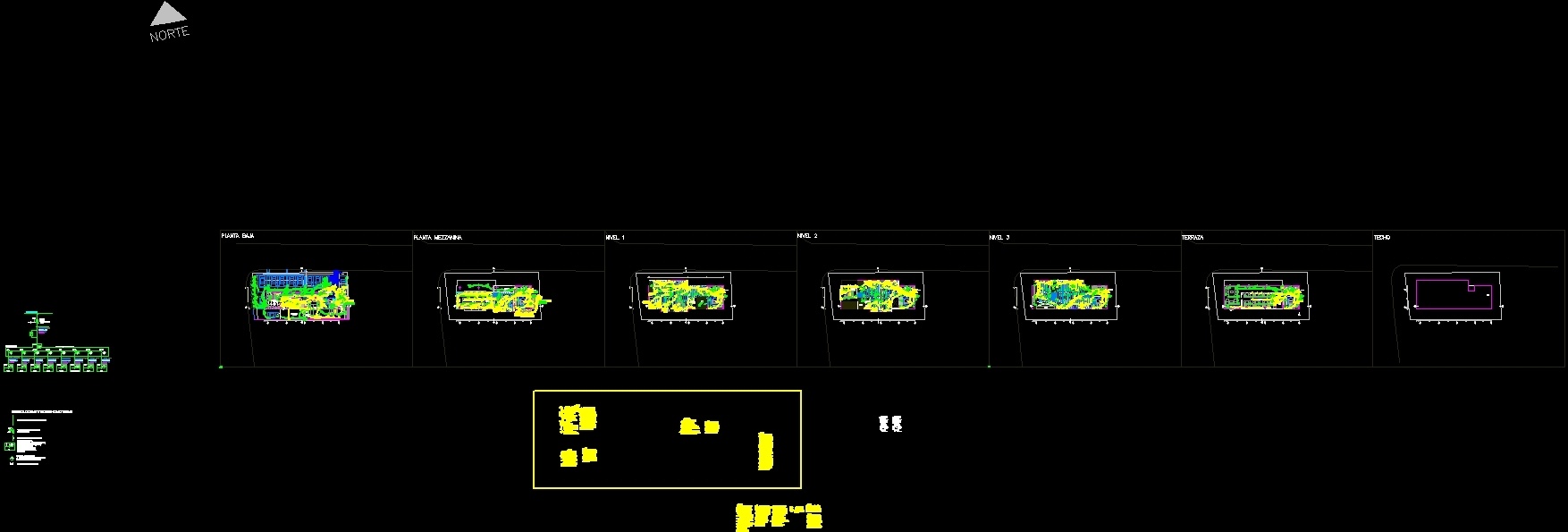 Electric Engineering Of Building, 6 Storeys DWG Block for AutoCAD ...