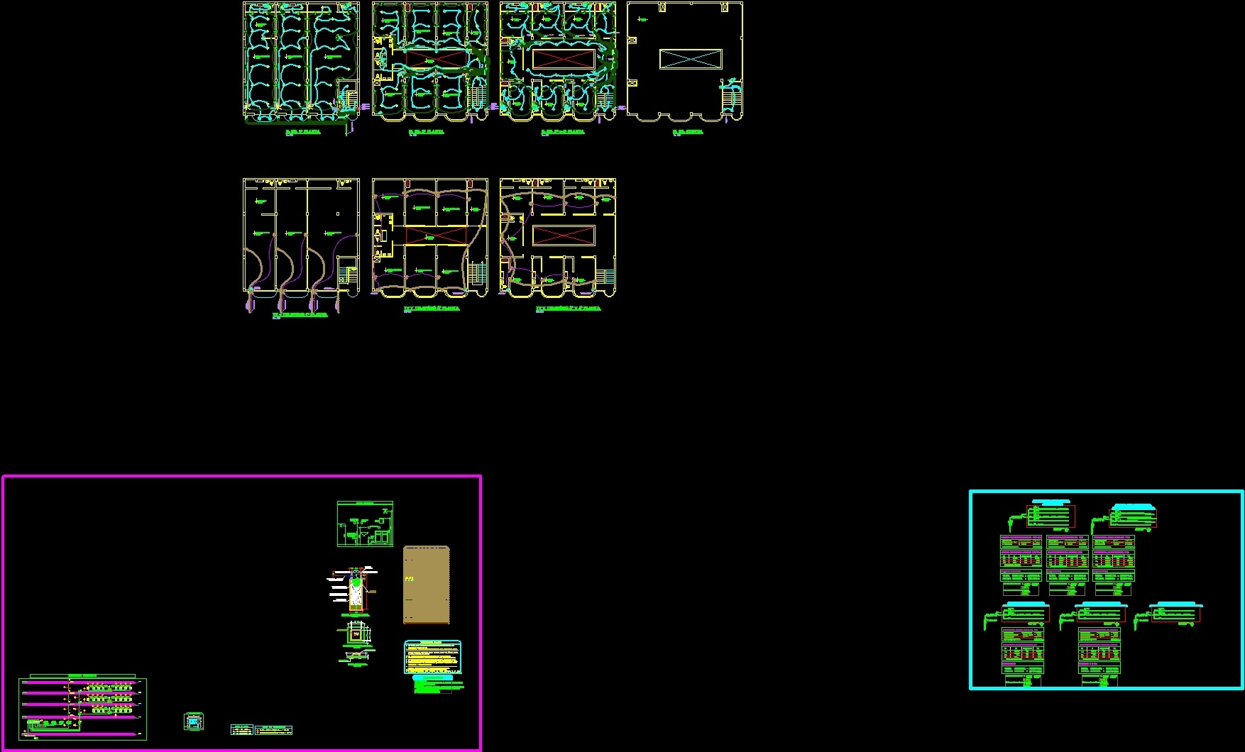 Electric Installation Commercial Center DWG Block for AutoCAD • Designs CAD