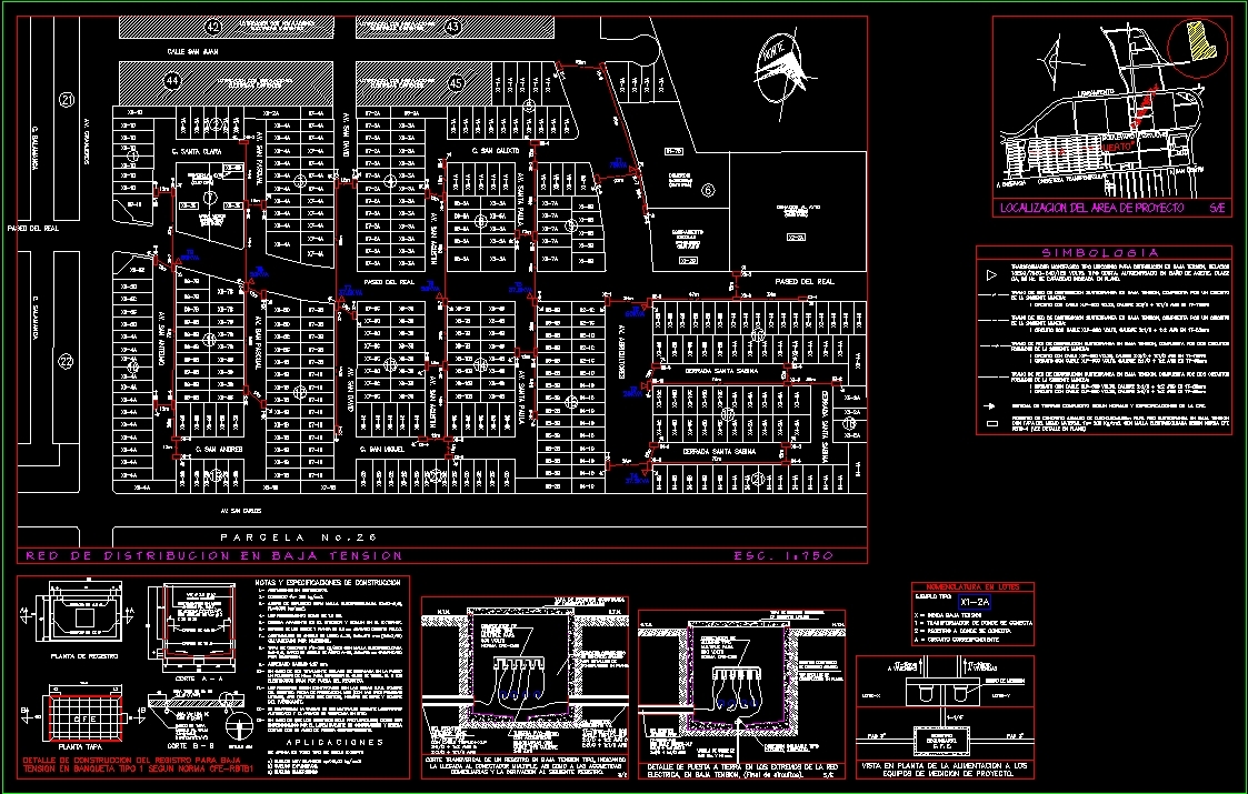 Electric Project Of A Subdivision DWG Full Project for AutoCAD ...