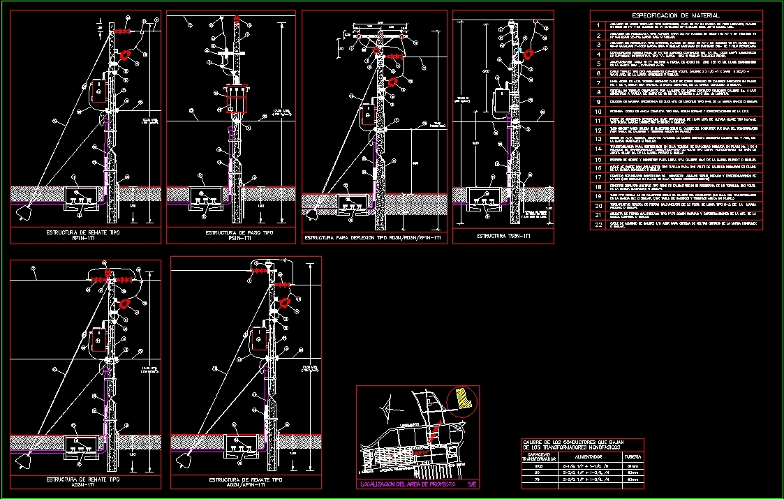 Electric Project Of A Subdivision DWG Full Project for AutoCAD ...